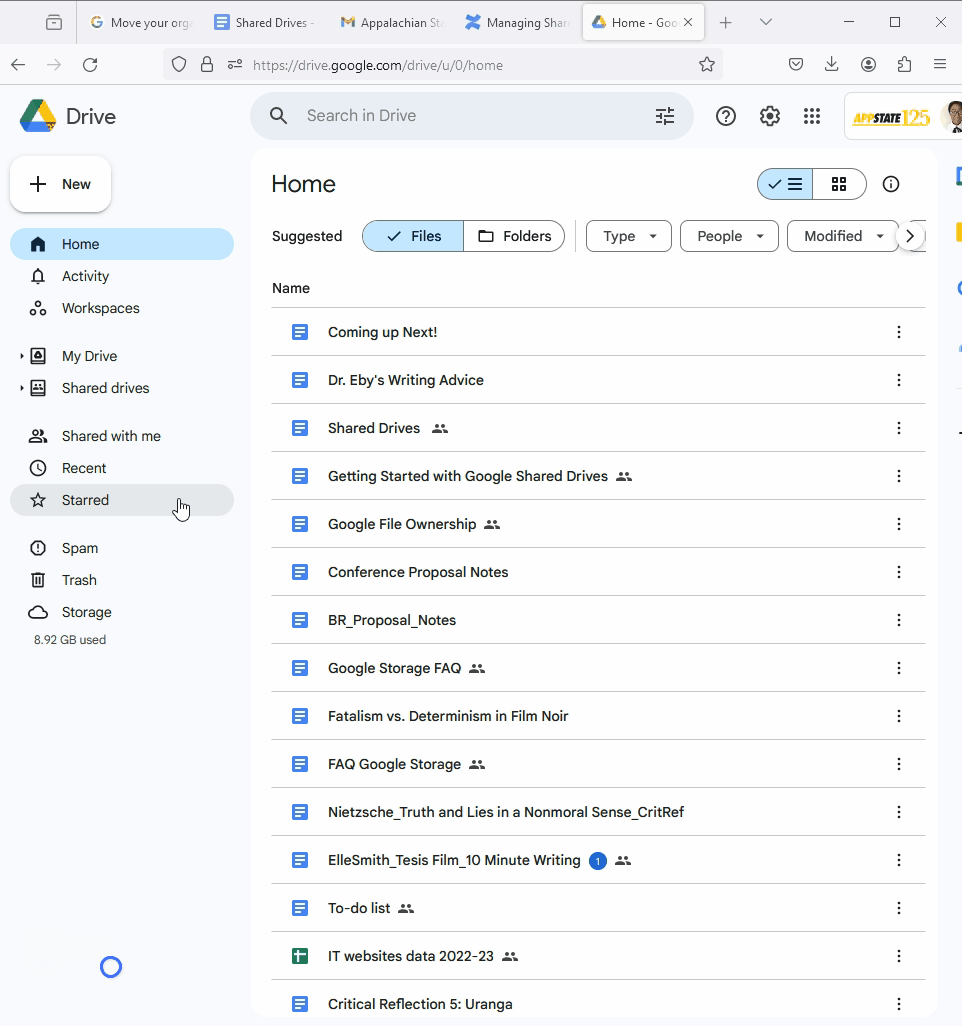 Google Shared Drives formerly Team Drives Appalachian Technology Knowledge Base Confluence